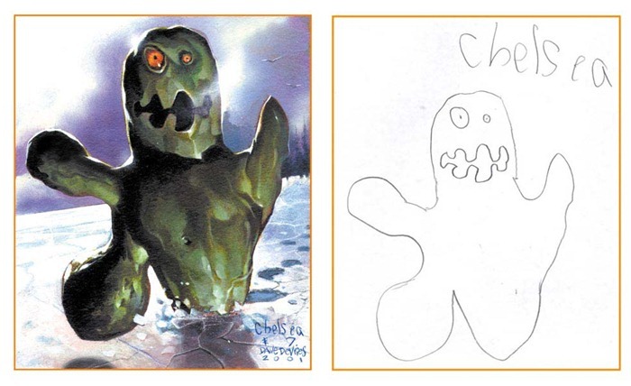 The Monster Engine: Children’s Drawings Painted Realistically | Amusing ...